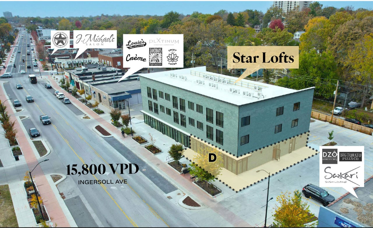 Star Lofts Retail & Restaurant Space, 2701 Ingersoll Avenue, Des Moines ...