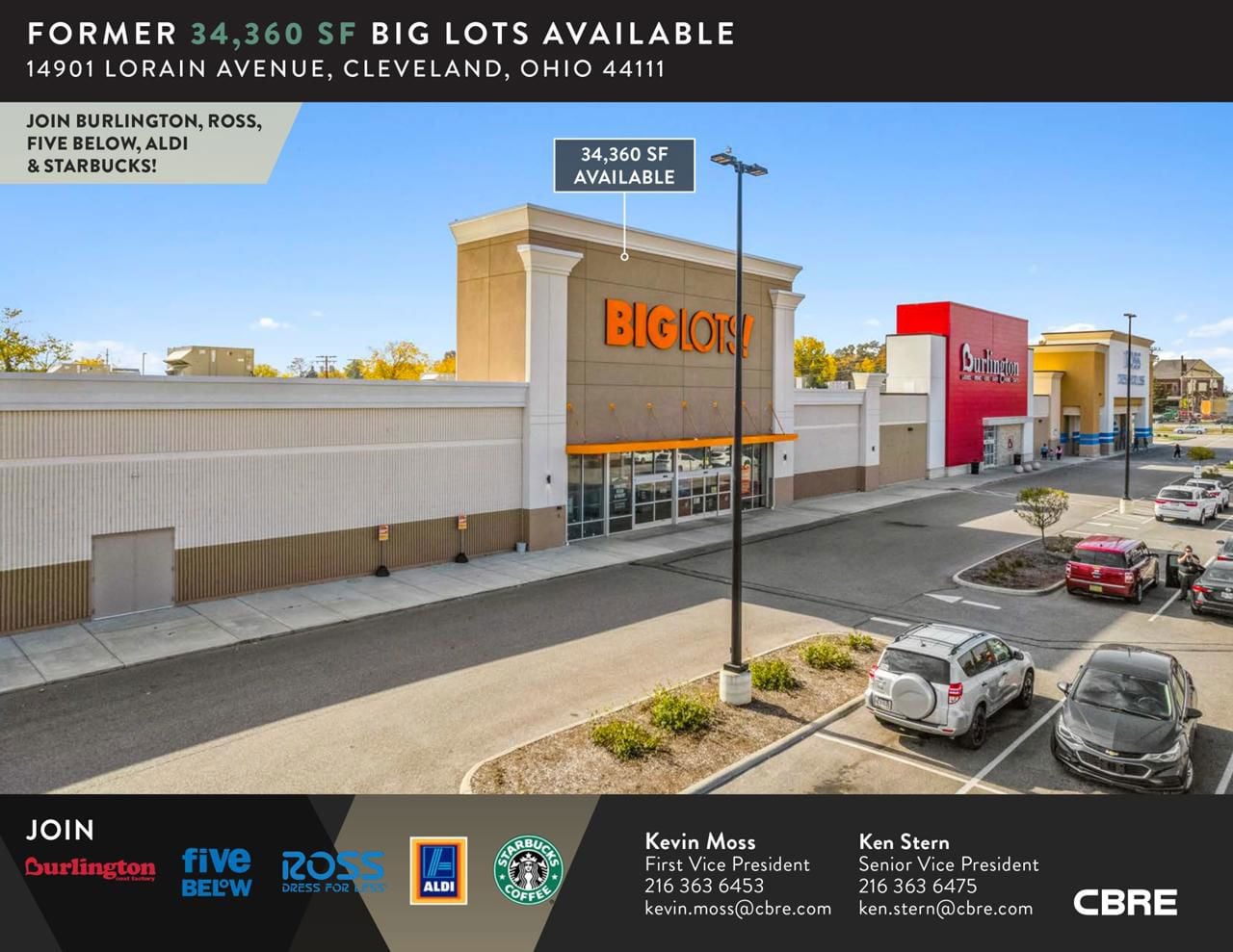 Former 34,360 SF Big Lots Available, 14901 Lorain Avenue, Cleveland, OH ...