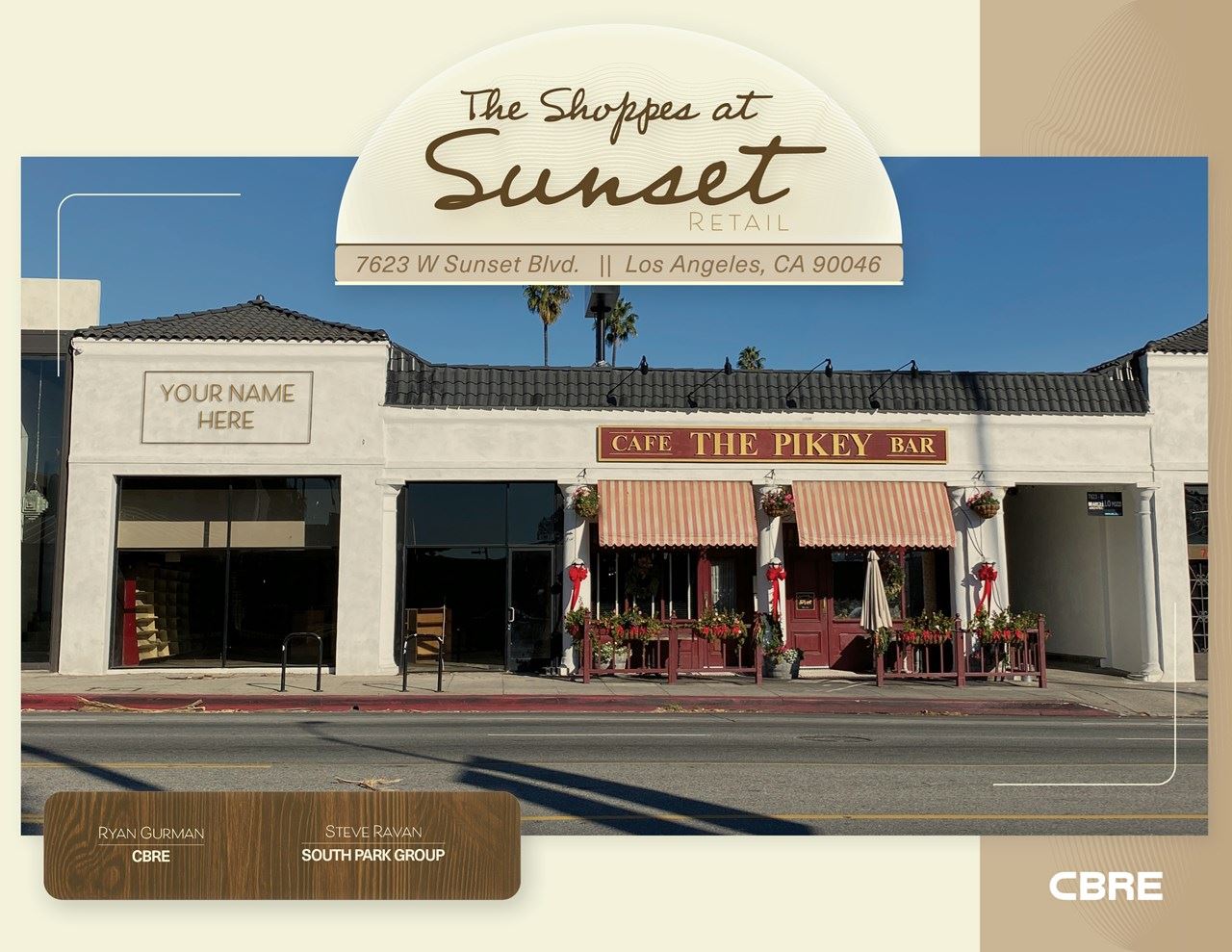 The Shoppes at Sunset, 7623 Sunset Boulevard, Los Angeles, CA, 90046